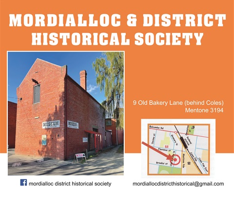 Mordialloc & District Historical Society - City of Kingston